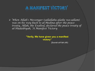 treaty of hudabiya | PPTX