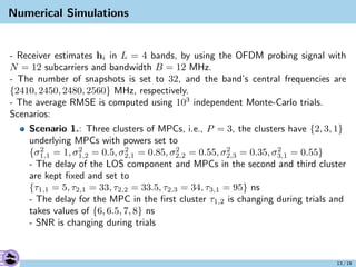 Analysis of multipath channel delay estimation using subspace fitting | PPT