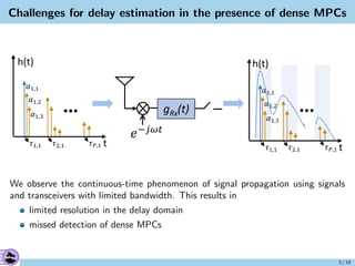 Analysis of multipath channel delay estimation using subspace fitting | PPT