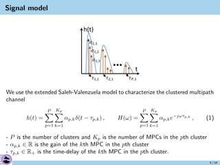 Analysis of multipath channel delay estimation using subspace fitting | PPT