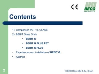 Presentation asphalt reinforcement bebit g plus | PPT | Civil ...