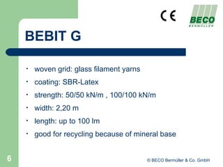 Presentation asphalt reinforcement bebit g plus | PPT | Civil ...