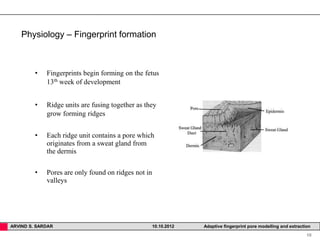 finger print pore extraction methods | PPTX
