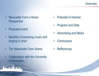 Music and Culture, Music Event Grant Project | PPTX