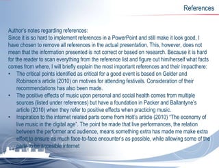 Music and Culture, Music Event Grant Project | PPTX