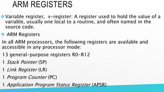 ARM Architecture Subroutine and Flags | PPT