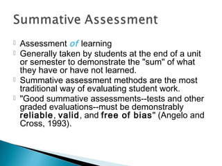 Presentation Issues on Assessment | PPT