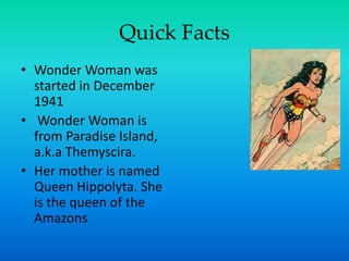 Presentation assignment wonder woman | PPTX
