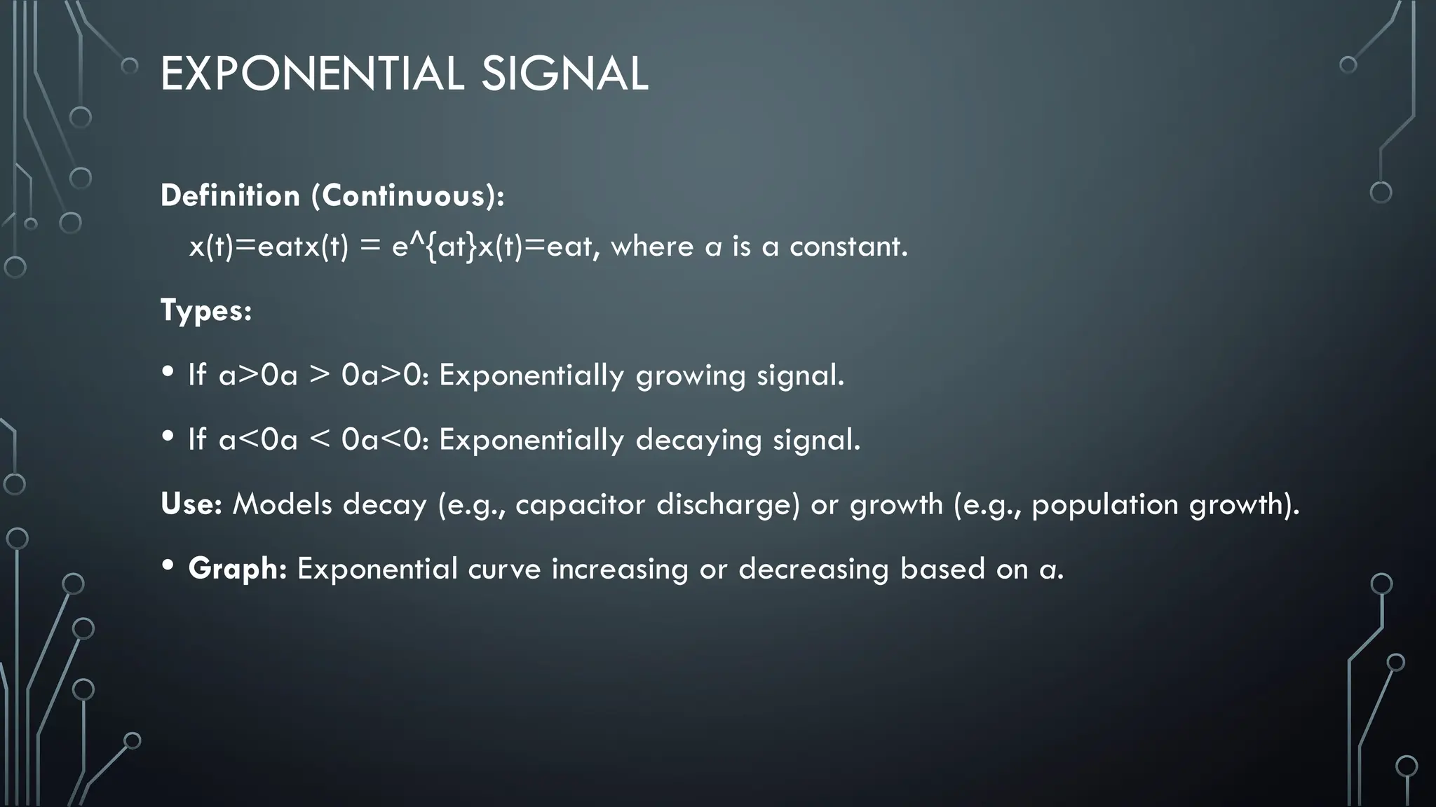 Types of elementary signals presentation | PPTX