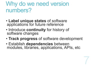 Software version numbering - DSL of change | PPTX