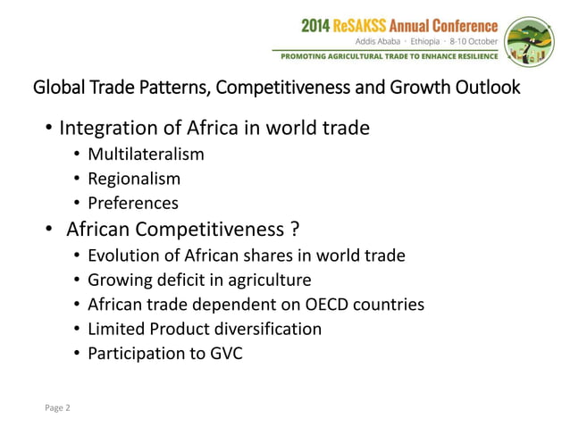 Global Trade Patterns, Competitiveness, and Growth Outlook | PPT
