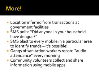 Using cell phones for data collection and monitoring | PPT