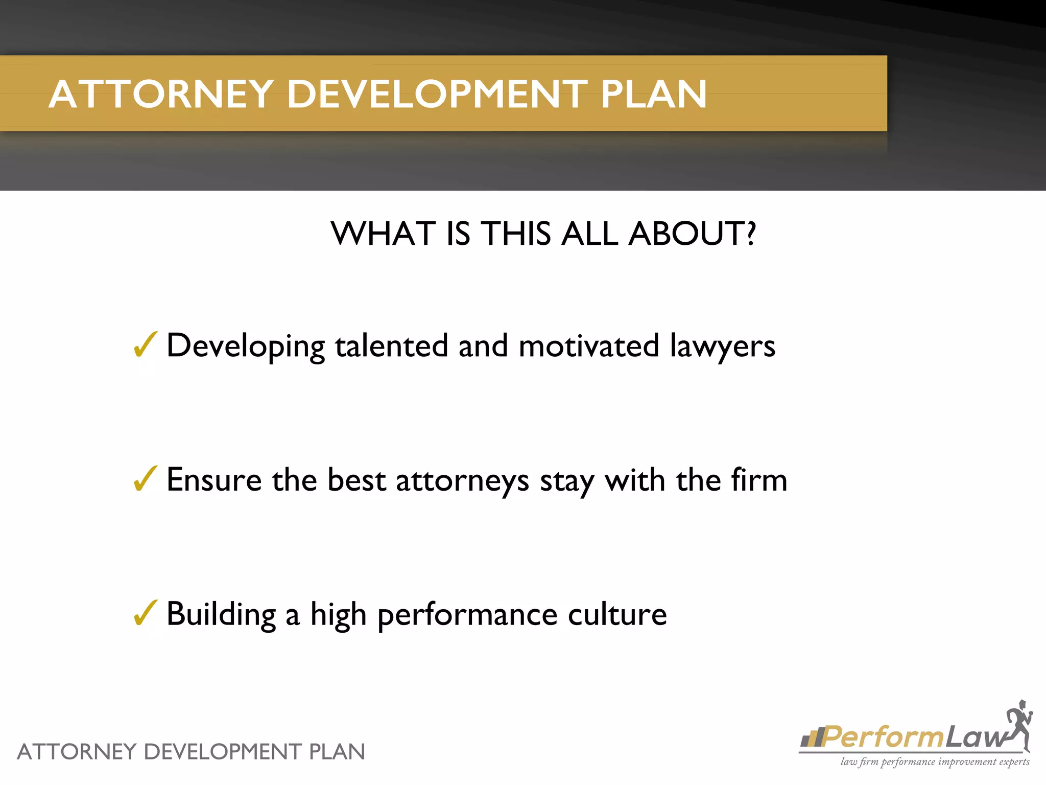 Attorney Development Plan | PDF