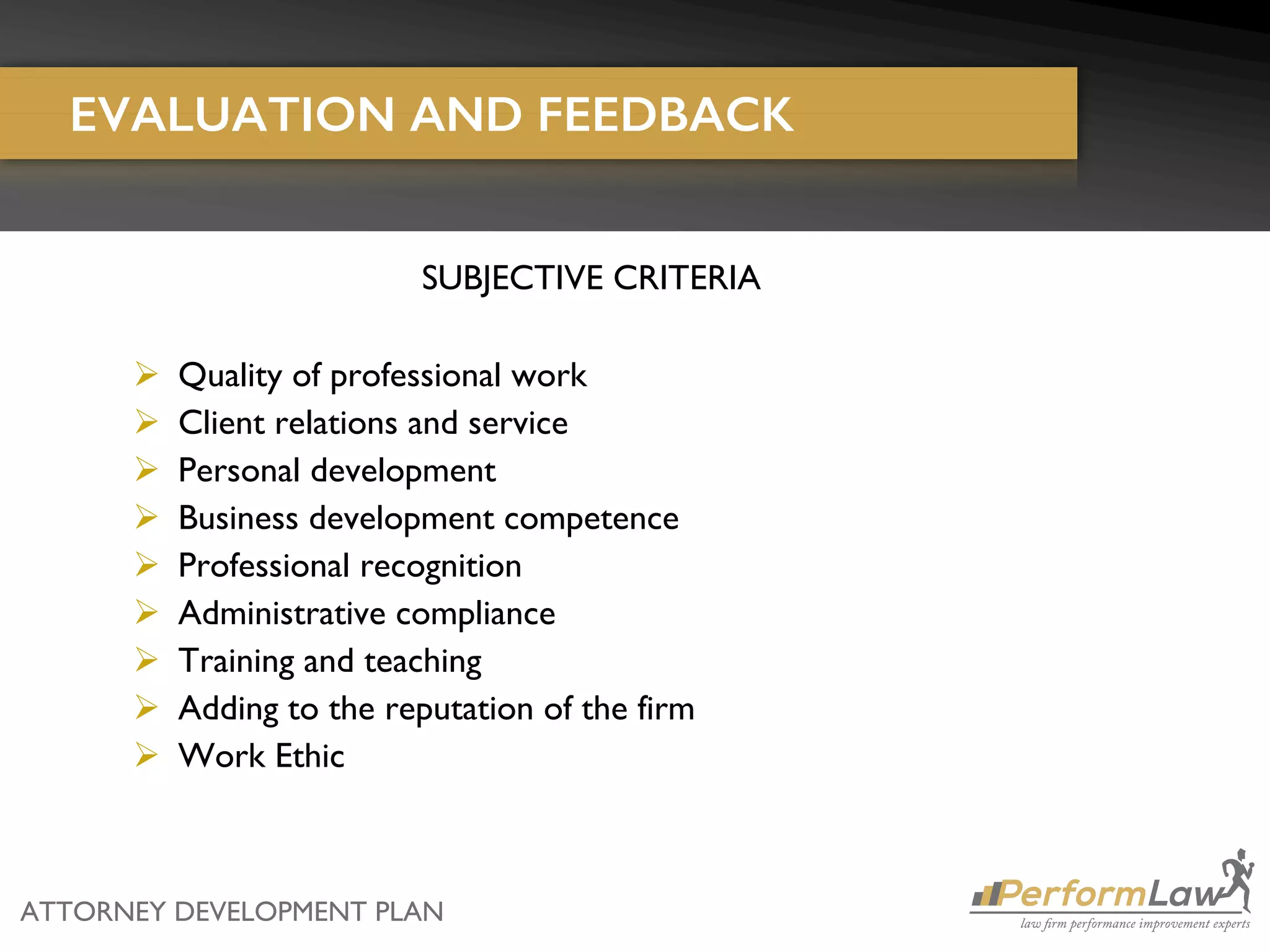 Attorney Development Plan | PDF