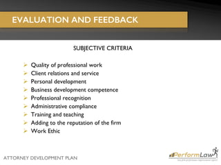 Attorney Development Plan | PDF