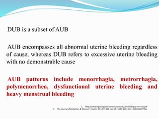 Abnormal uterine Bleeding | PPTX | Infertility | Reproductive Health