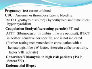 Abnormal uterine Bleeding | PPTX
