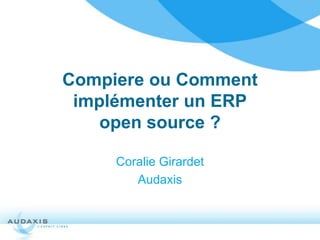 Comment implémenter un ERP open source ? | PDF | Business | Business and Finance