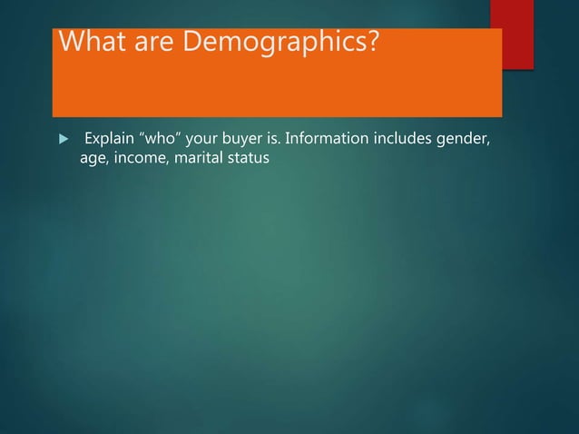 Presentation audience profilling | PPT