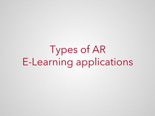 Augmented Reality for E-Learning | PDF | Augmented Reality | Technology ...