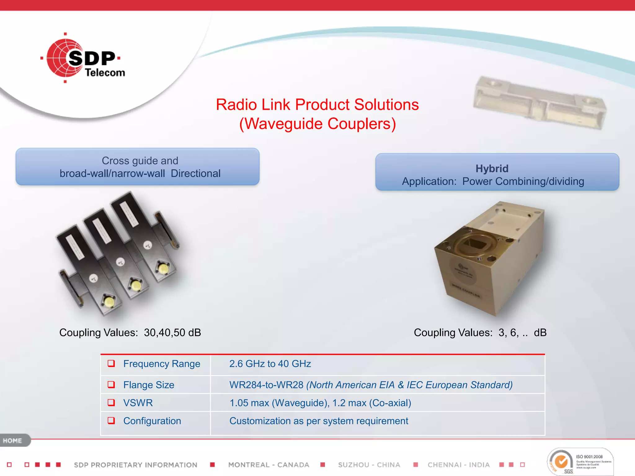 SDP Telecom Corporate Presentation - August 23 2010 | PPTX