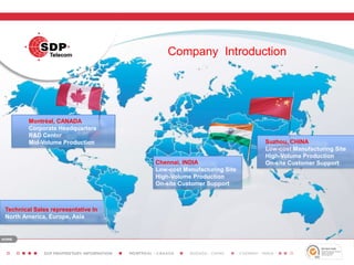 SDP Telecom Corporate Presentation - August 23 2010 | PPTX