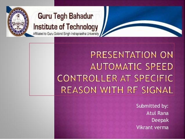 Presentation automatic speed controller