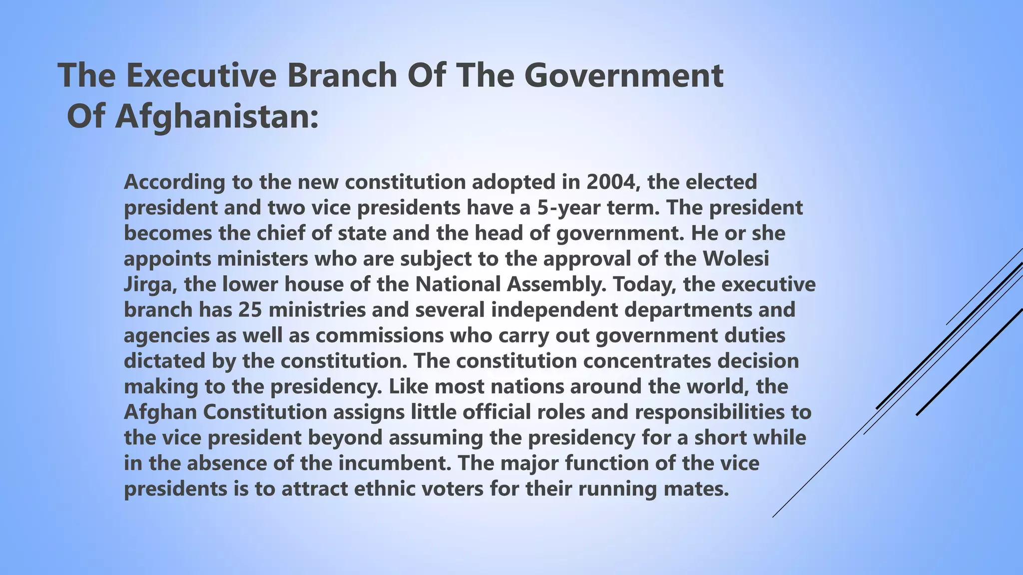Political system of Afghanistan | PPTX