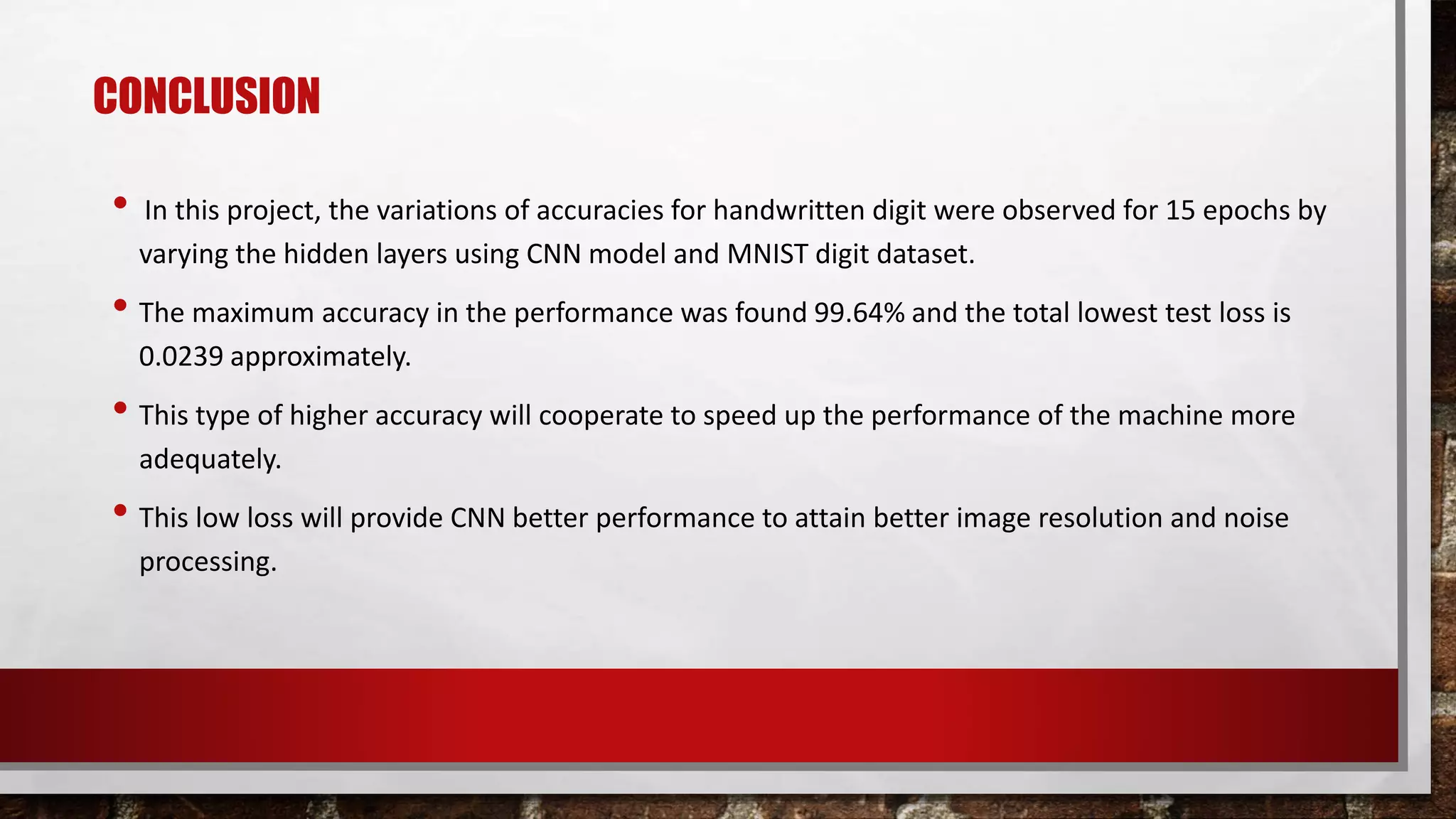 Handwritten Digit Recognition And Performance Of Various Modelsation