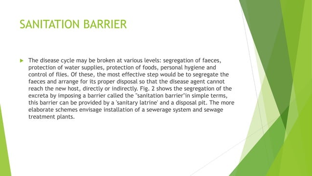 excreta disposal and sanitation barrier. | PPTX
