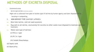 excreta disposal and sanitation barrier. | PPTX