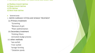 excreta disposal and sanitation barrier. | PPTX