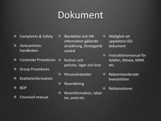 Behovsanalys intranät | PPTX