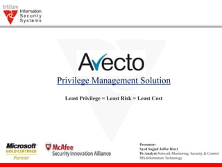 Privilege Management Solution | PPTX