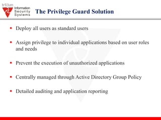Privilege Management Solution | PPTX