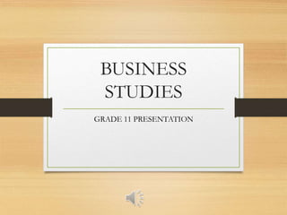 Business studies Presentattion | PPT