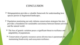 Population Genetics And Ecology (Msc Zoology) | PPTX