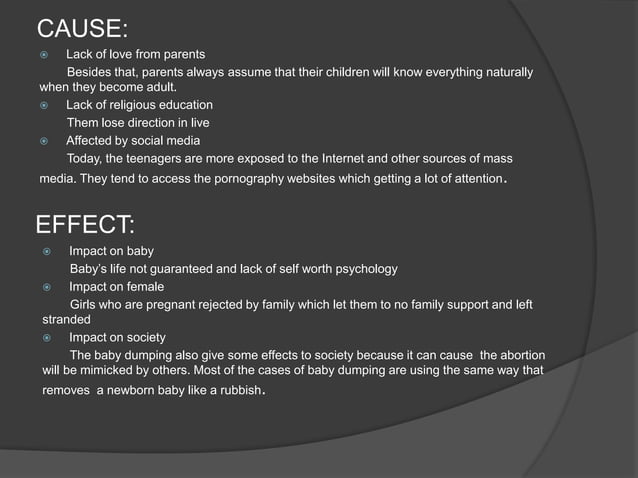 Presentation baby dumping | PPTX | Parenting Babies and Toddlers | Parenting