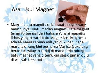 Presentation bahan magnet | PPTX