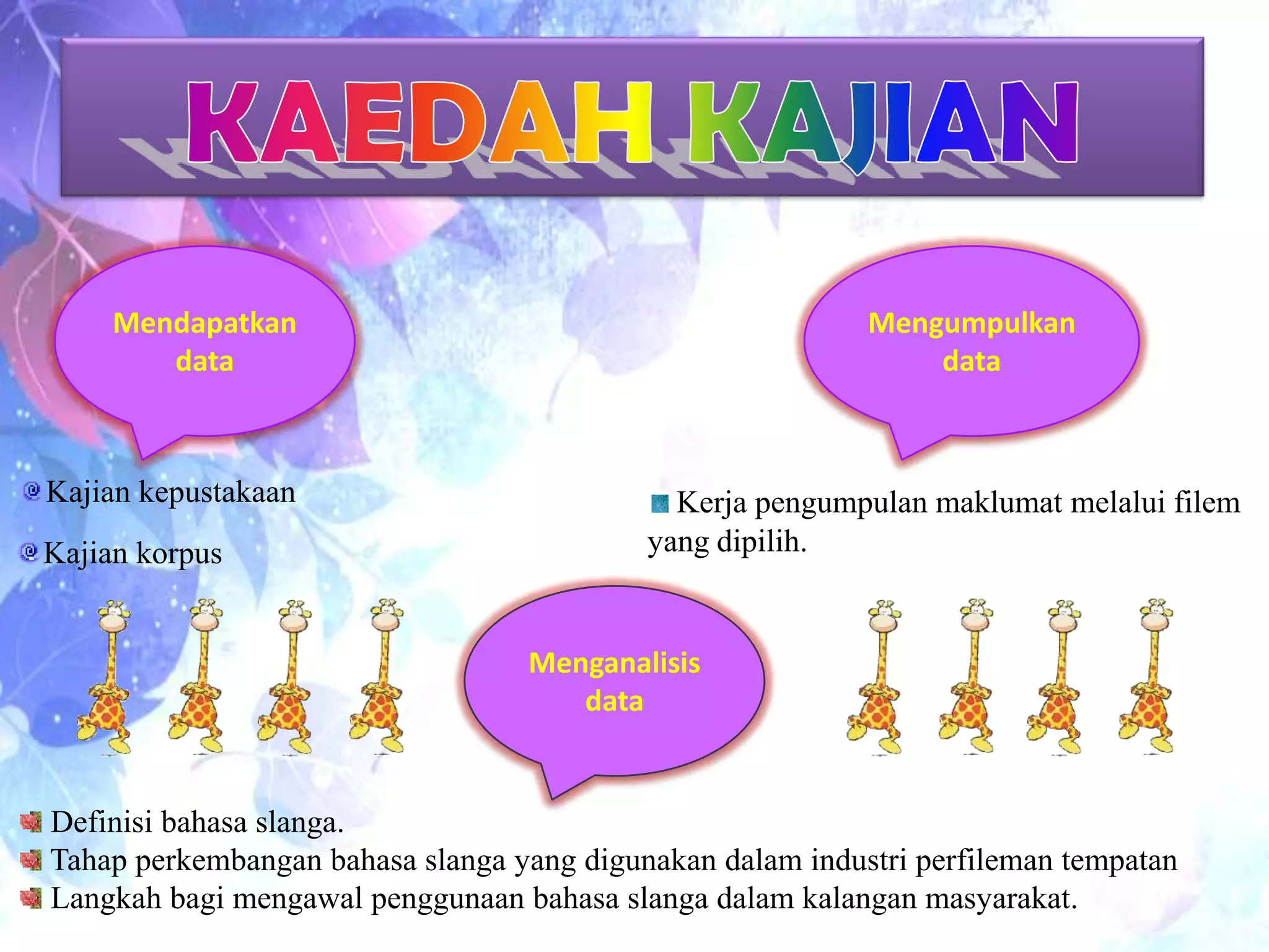 Kajian Bahasa Slanga dalam Filem (sem 3 -2013) | PPTX