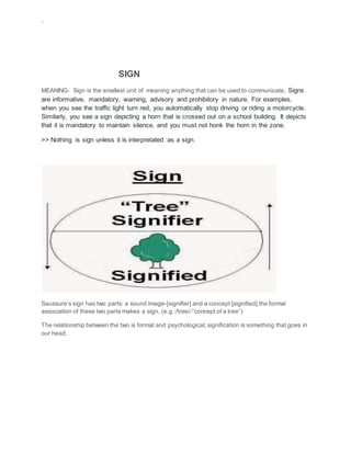 Signs and codes semiotic analysis | DOCX
