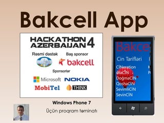 Bakcell App | PPT