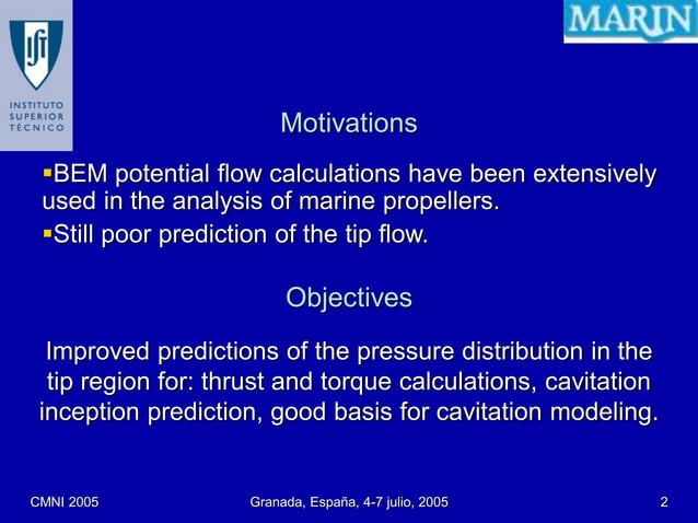 A Study on the Modeling of Marine Propeller Tip Flows Using BEM | PPT