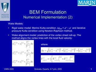 A Study on the Modeling of Marine Propeller Tip Flows Using BEM | PPT