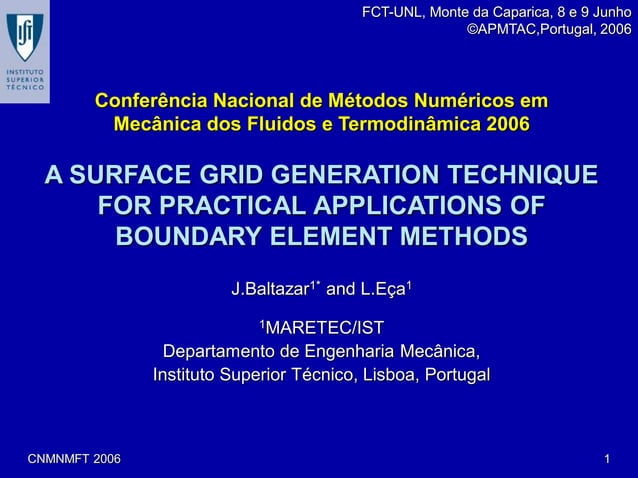 A Surface Grid Generation Technique for Practical Applications of Boundary Element Methods | PPT