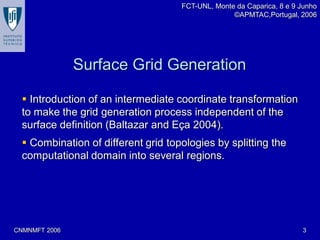 A Surface Grid Generation Technique for Practical Applications of ...