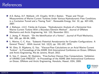 A Comparison of Panel Method and RANS Calculations for a Horizontal ...