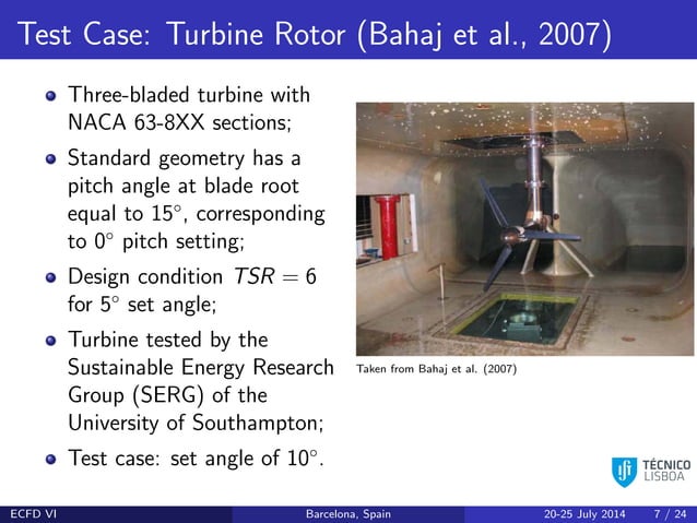 A Comparison Of Panel Method And Rans Calculations For A Horizontal Axis Marine Current Turbine