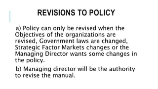 Recruitment And selection Policy of Event Management company | PPTX