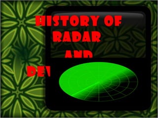 RADAR AND ANTENNA | PPT
